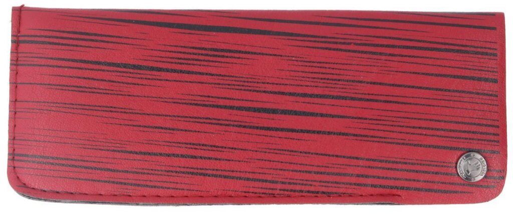 Weiches Einsteck - Brillenetui INY SOFTY aus soften Kunstleder in Rot